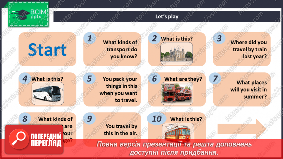 Урок №100 з англійської мови для 4 класу за С. Губарєвою - Revision.